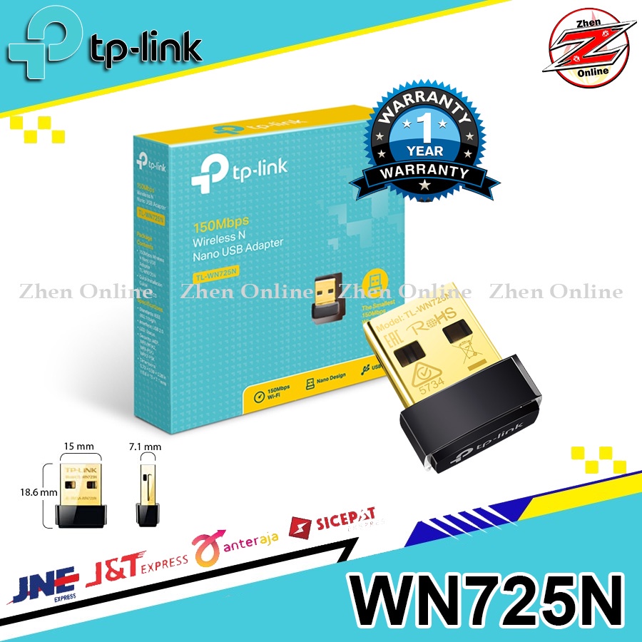 Tp-link TL-WN725N Nano USB Wireless Adapter 150Mbps TPLink 725 Wifi ...