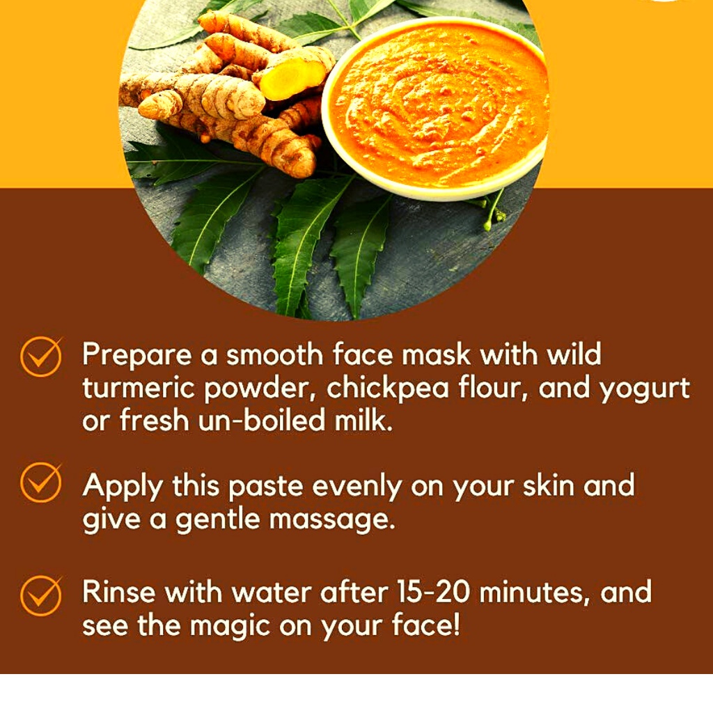 100% PURE NATURAL KASTURI (WILD) TURMERIC POWDER 200 GMS (Kasturi ...