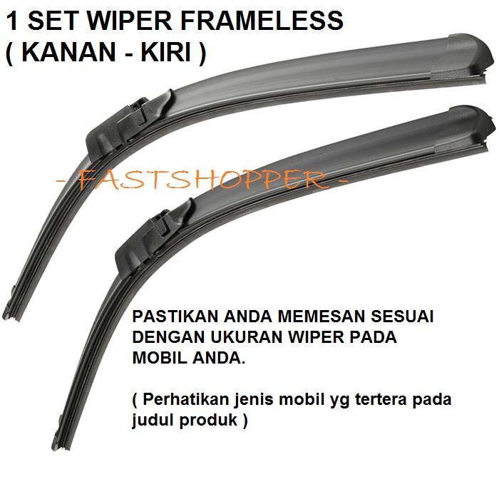 Honda hrv car Wiper 1 set contains 2 frameless banana aerodynamis ...