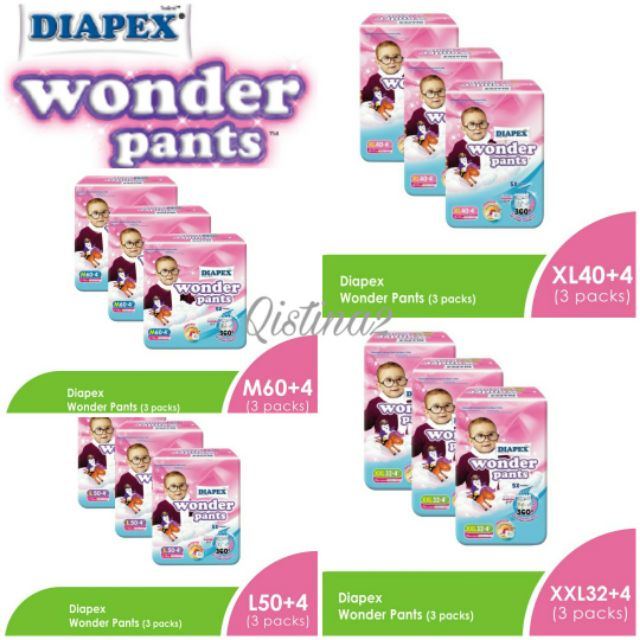 🔛 Diapex Wonder Pants Baby Diapers Super Jumbo Pack | Shopee Malaysia