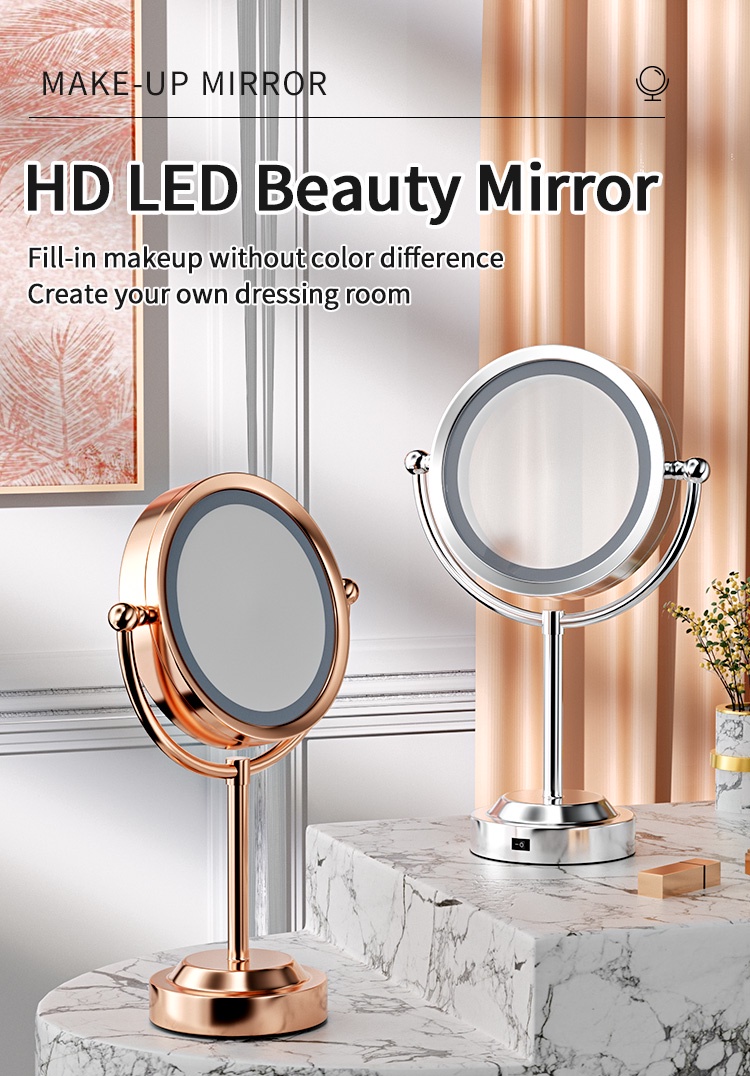 Mirror Makeup LED Mirror 5X Magnifier Beauty Mirror Cosmetic Makeup ...
