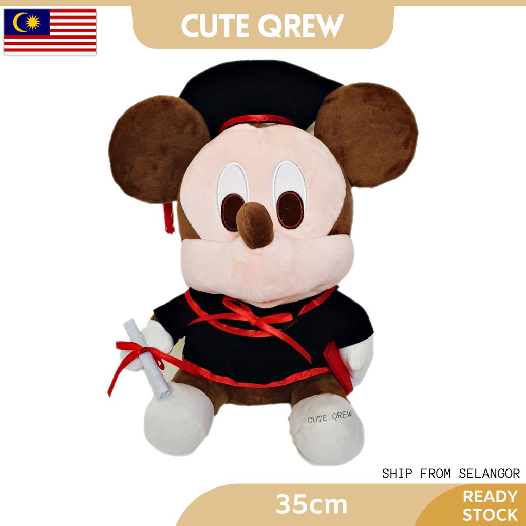 35cm Mickey Graduation Bear Mouse Mousey Bear Soft Toy 35cm Plush Toys ...