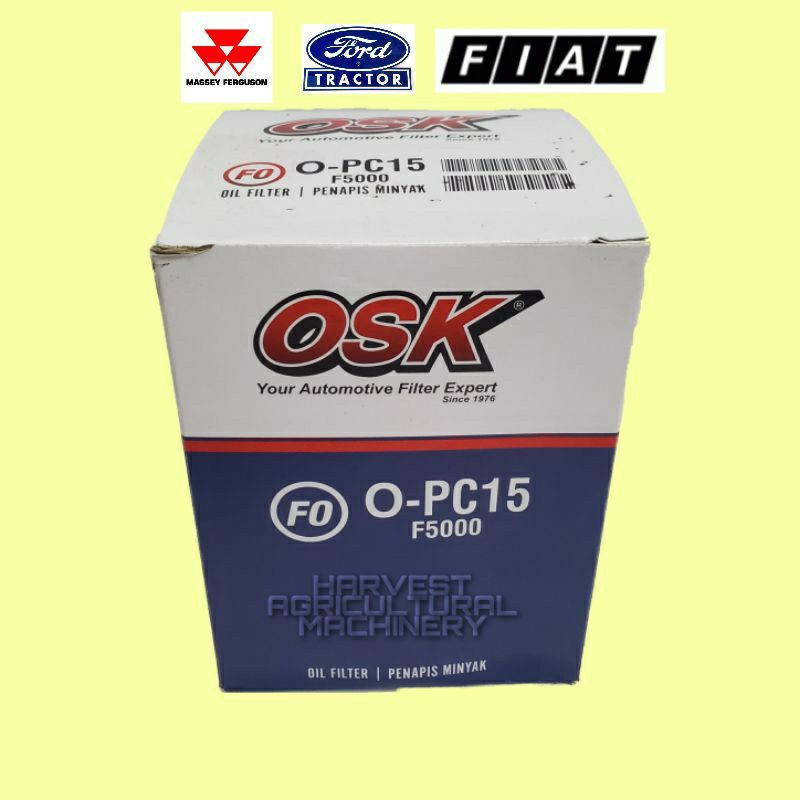 Penapis Minyak O-PC15 (F5000)- Trekta MF/ Ford/ Fiat/ Case 580G ...
