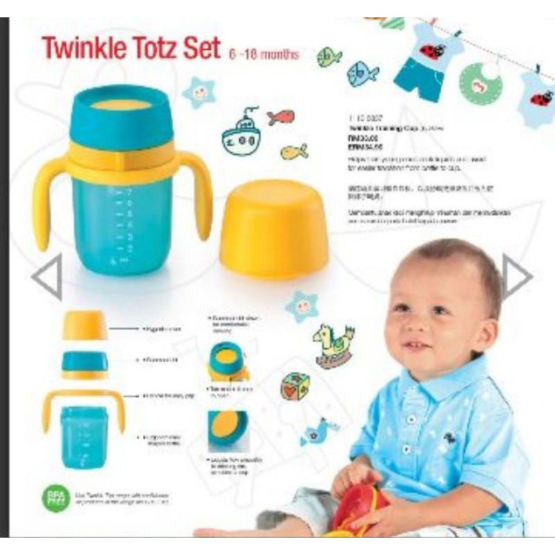 TUPPERWARE TWINKLE TRAINING CUP FOR KID Training Cup For Baby Toddles ...