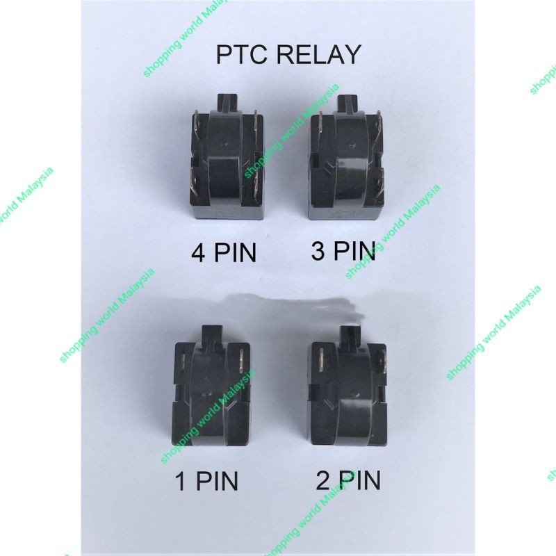 REFRIGERATOR RELAY PTC 1 PIN / 2 PIN / 3 PIN / LG TYPE 4 PIN | Shopee ...