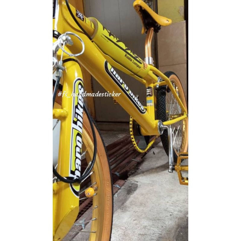 Haro Dave Mirra 540 Air Decals (Yellow) Old School bmx Sticker frame ...