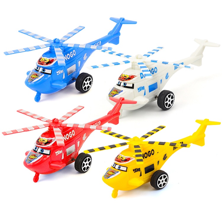 Random Style School Children's Toy Car Cartoon Airplane Pull Back ...