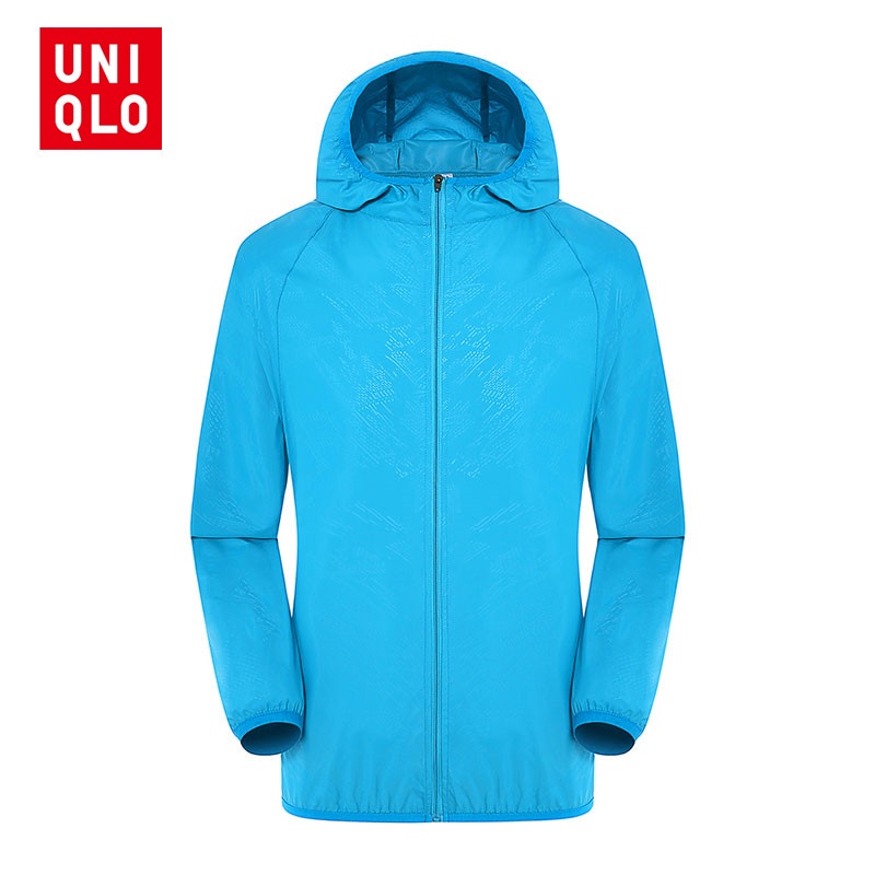Uniqlo Waterproof Jacket Men Skin Clothing Thin Hooded Sun Protection ...