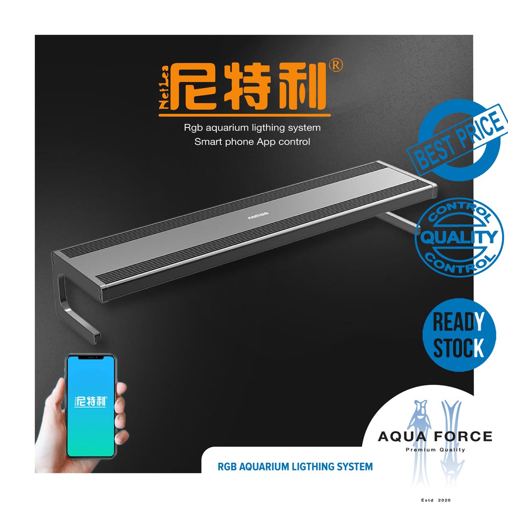 NETLEA RGB AQUARIUM LIGHTNING SYSTEM APP CONTROL / RGB LED LIGHT ...