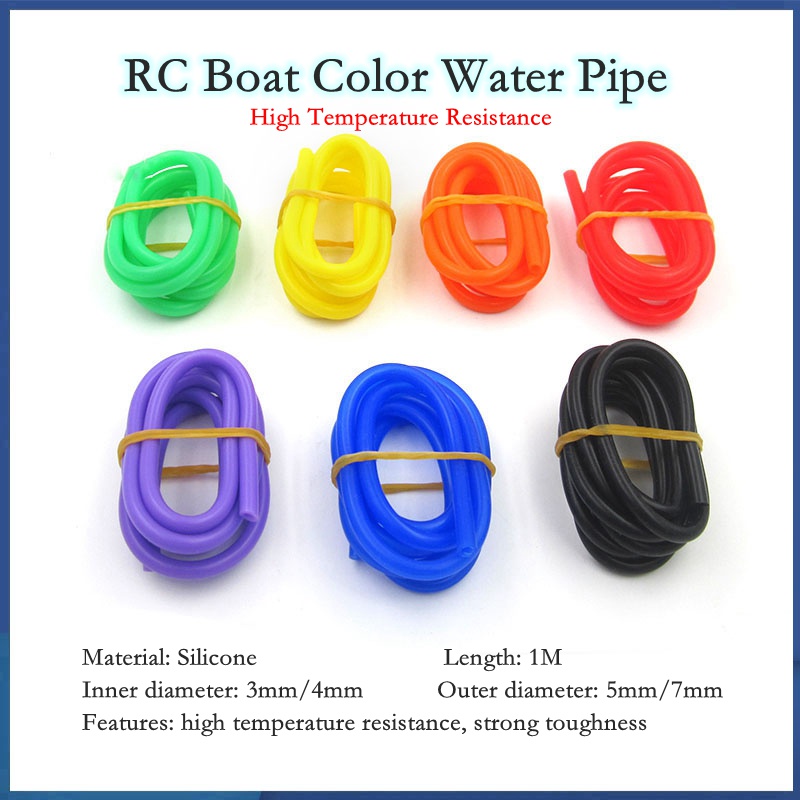 RC Boat Color Water Pipe 3*5mm/4*7mm High Temperature Resistance Hose ...
