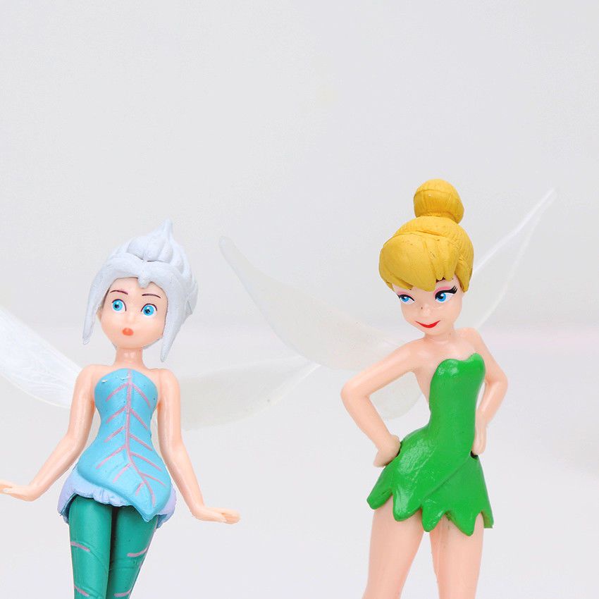 Pvc Tinkerbell Adorable Fairy Action Figures Set For Kids Multiple In ...
