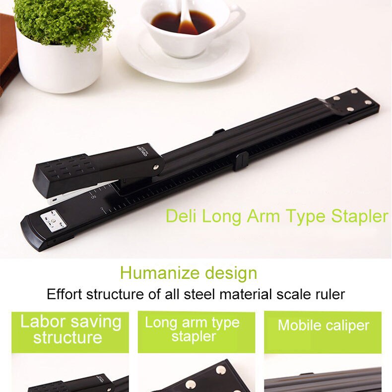 Deli Long Arm Stapler 0334 metal Special A3 Sewing Machine Staple ...