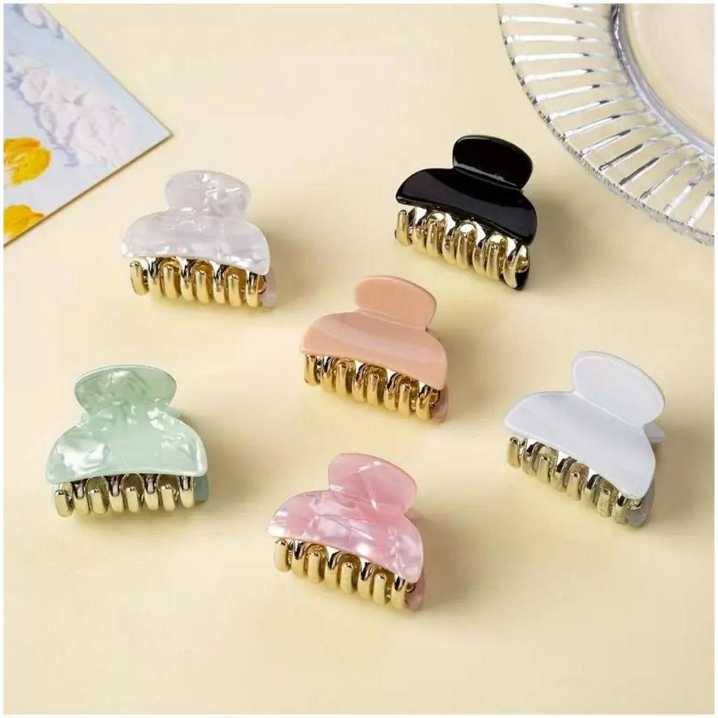 Korea Style Women Fashion Hair Clip Colorful Jaws Clip Random Klip ...