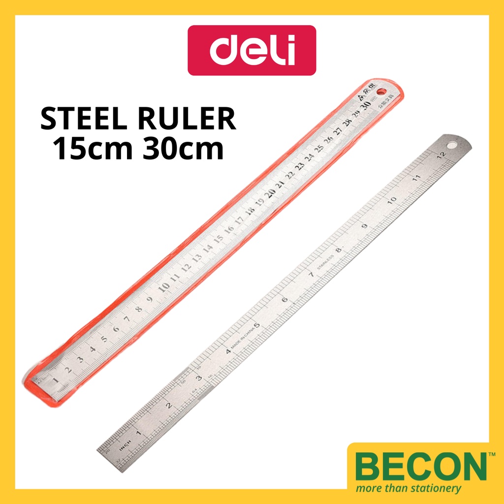 STEEL RULER 15cm 30cm | Shopee Malaysia