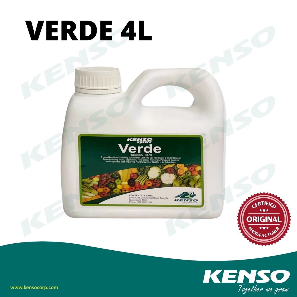 KENSO VERDE LIQUID FERTILIZER NPK 11-8-6 + TE (4L) | Shopee Malaysia