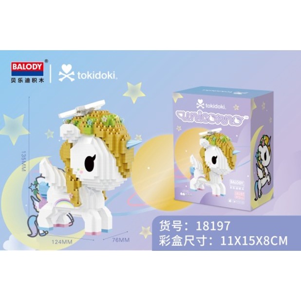 (Ready Stock) Balody Tokidoki Unicorn Nano Block Mini Building Blocks ...