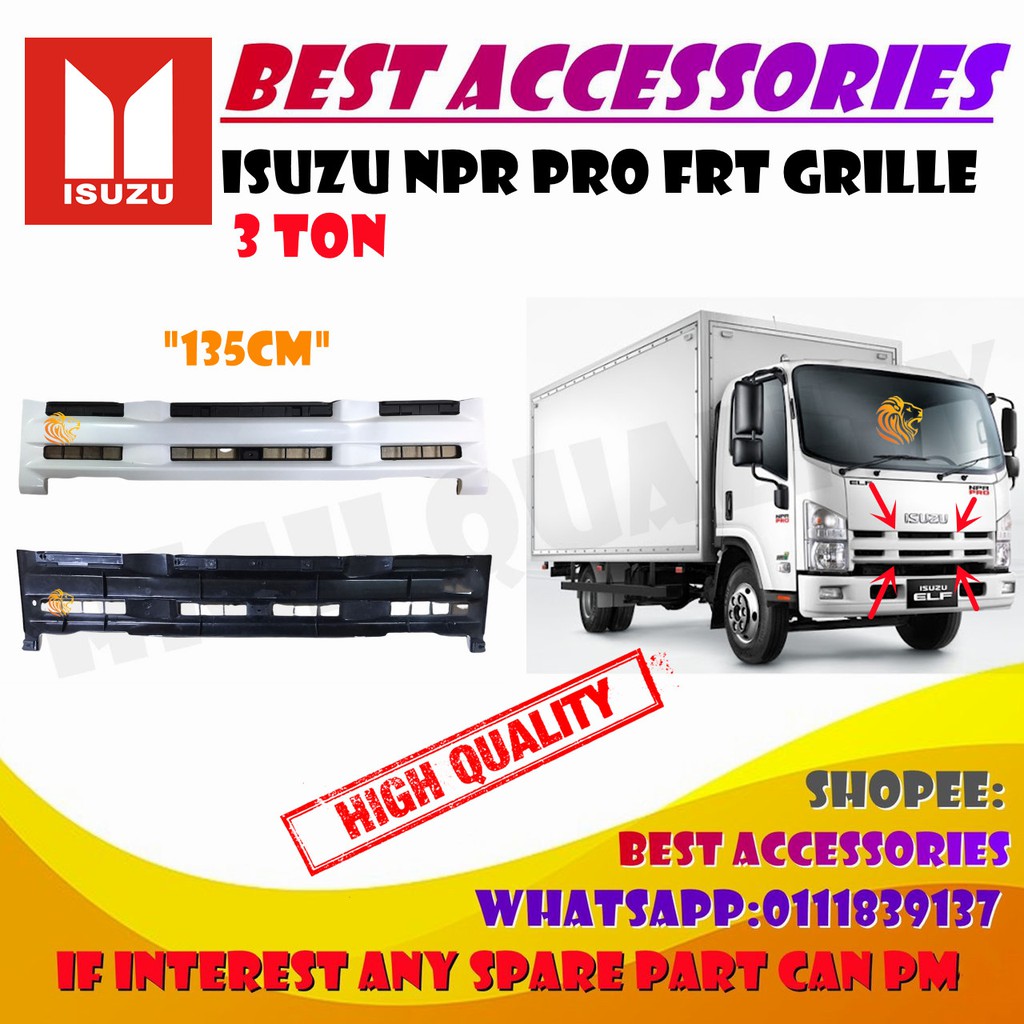 ISUZU NPR PRO FRONT GRILLE 3TON (135CM) HIGH QUALITY | Shopee Malaysia