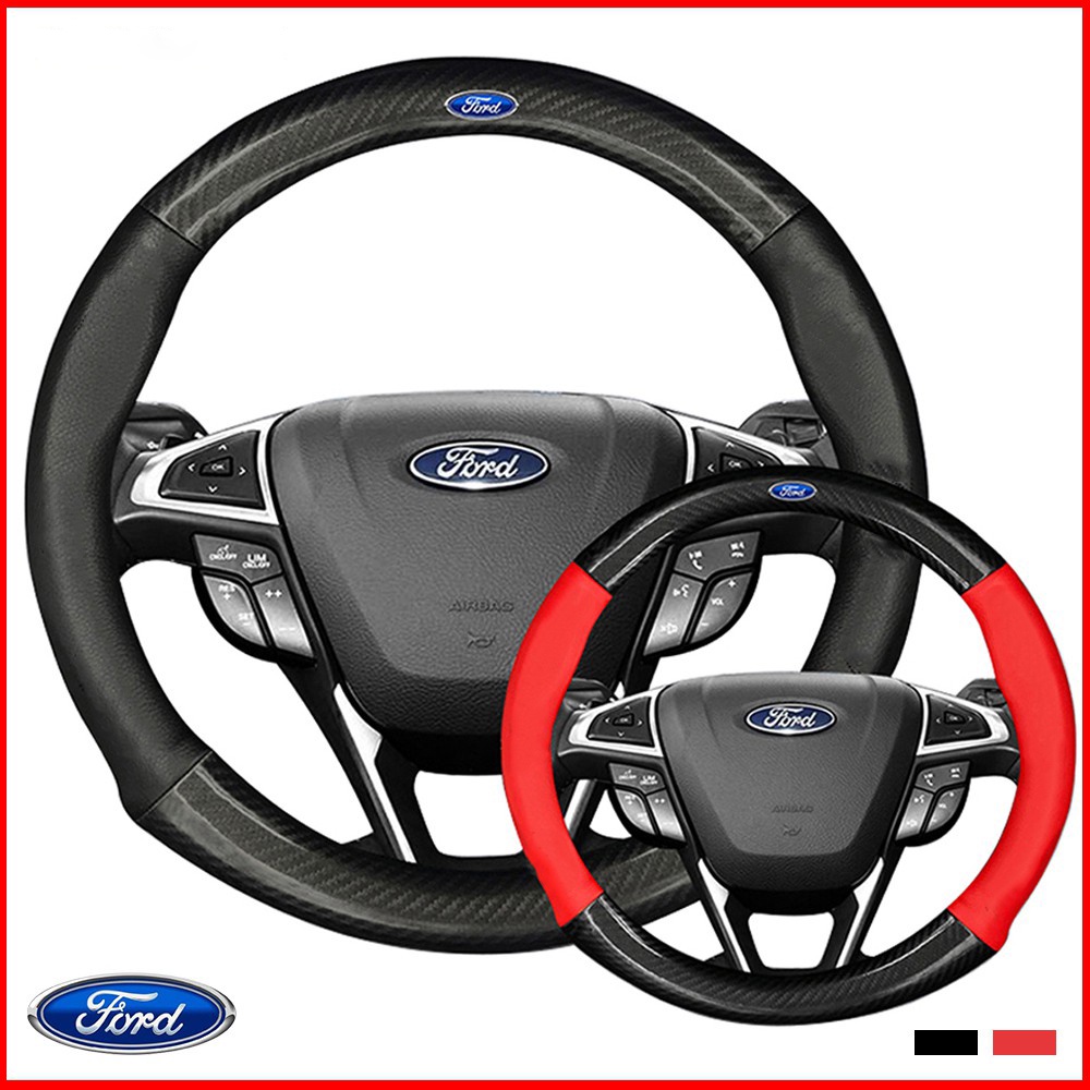 [MGOAL]Ford Carbon Fiber Car Steering Wheel Cover Penutup Stereng Fit ...