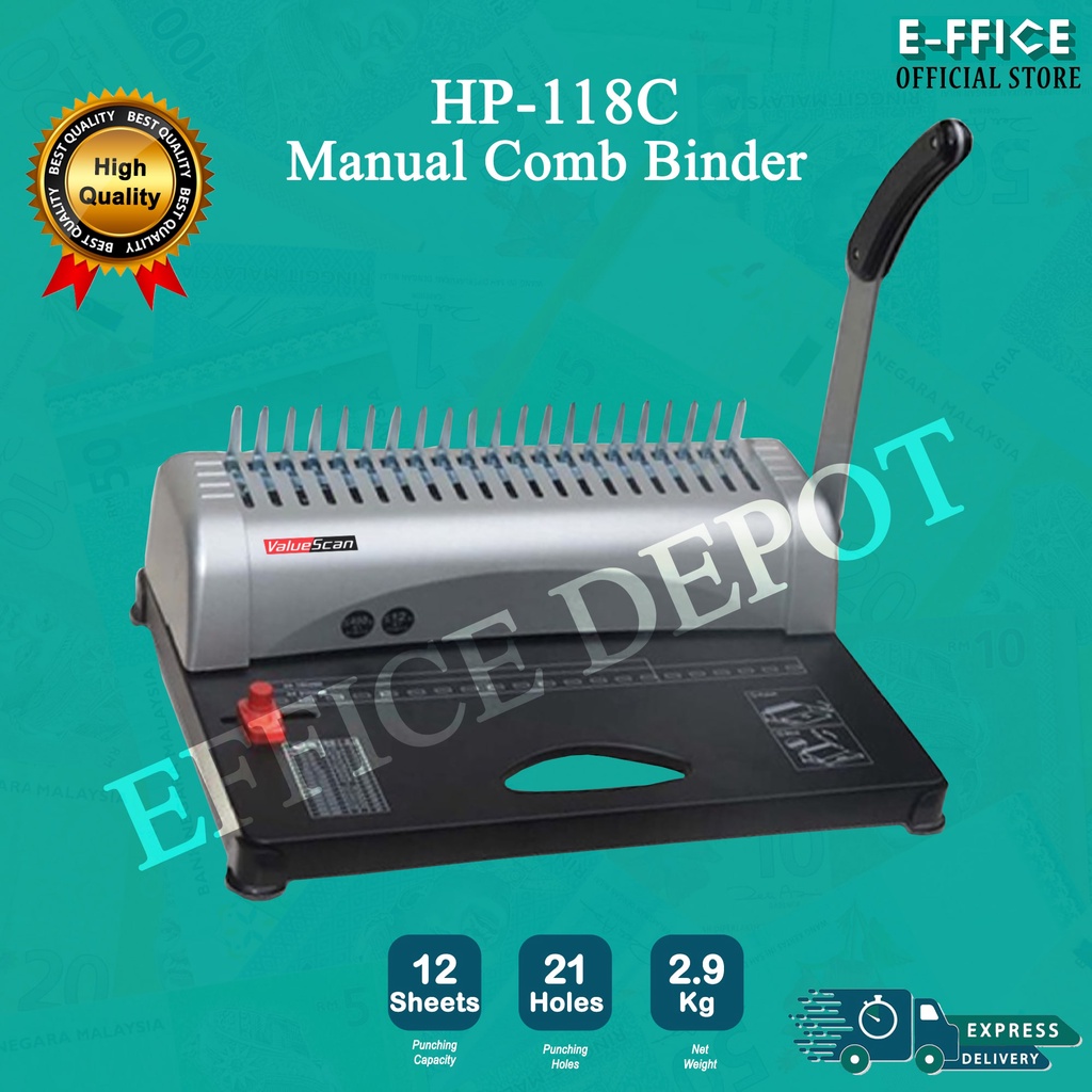 Effice Depot - HP-118C COMB BINDING MACHINE | Shopee Malaysia