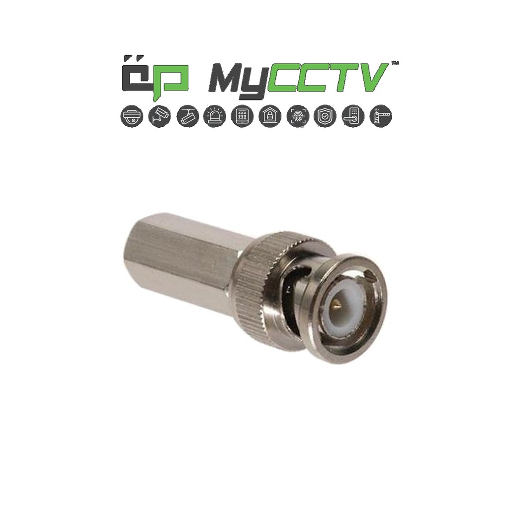 [DIY] CCTV BNC Connector twist type (male) | Shopee Malaysia