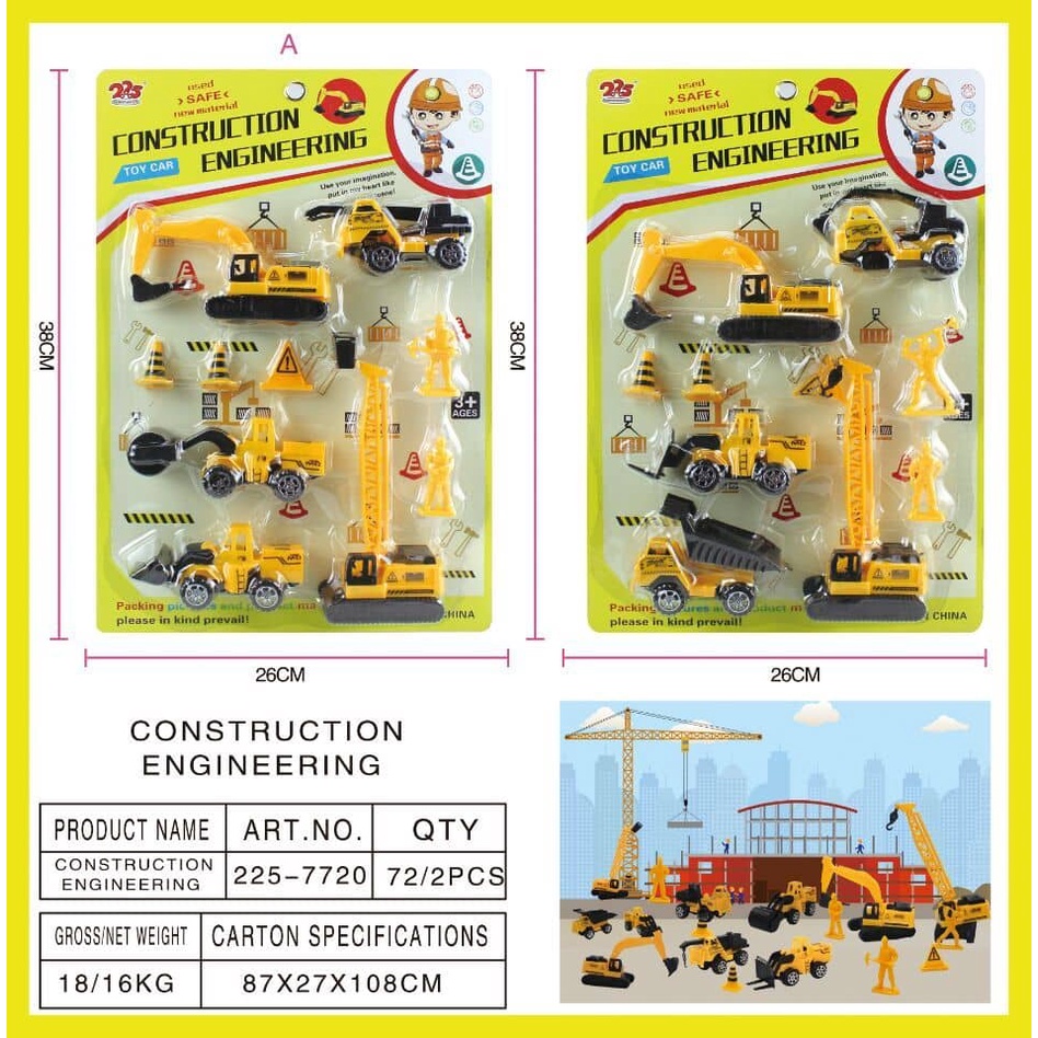 CONSTRUCTION ENGINEERING PRETEND PLAY SET TOY | Shopee Malaysia