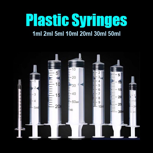 Disposable Plastic Needle Syringes Experimental Consumables 1/2/5/10/20 ...