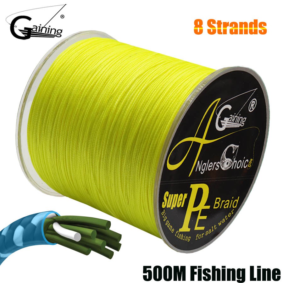 8 Strands Braided Fishing Line 500m Super Strong Japan Multifilament PE ...