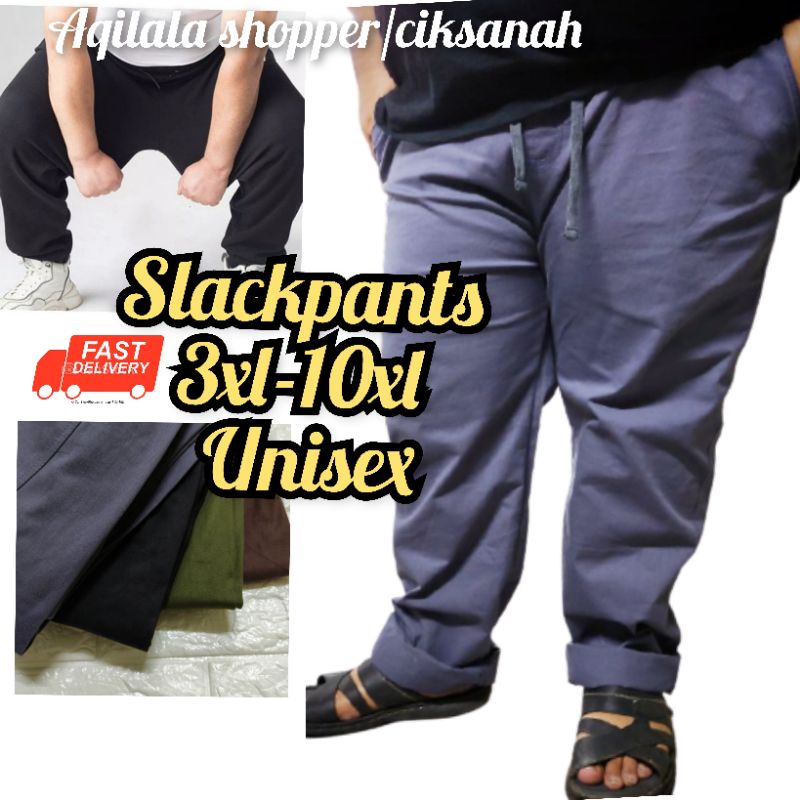 (SIZE S-10xL)Seluar Slack Pants H.M Bigsize murah casual pants men & women /Plus Size Unisex ...