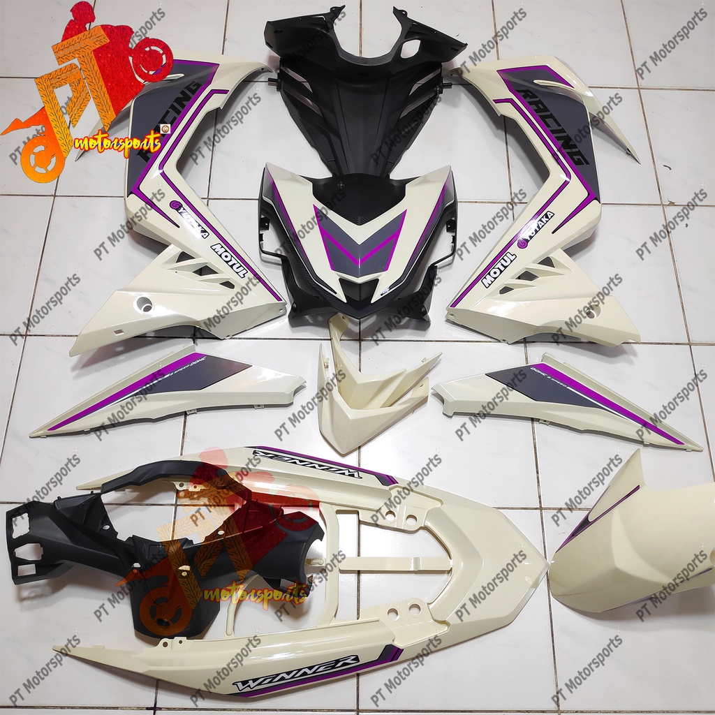Honda RS 150 Rs150 V1 V2 Cover Set Creamy White Winner Purple 20 Ready Stock | Shopee Malaysia