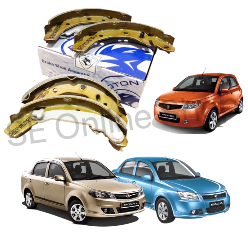 PROTON Saga BLM FL FLX Savvy Rear Brake Shoe Brake Lining (PC351644 ...