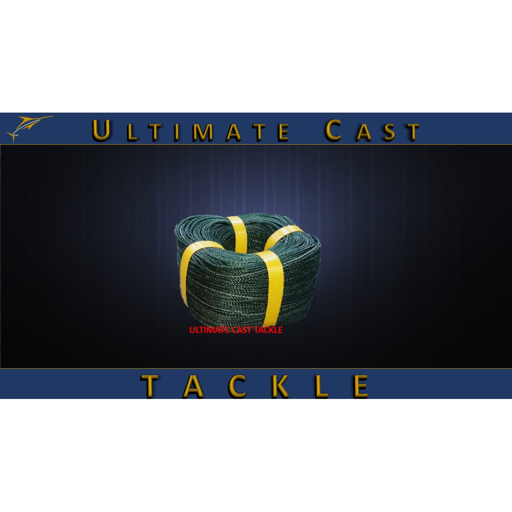 UC-TACKLE 3mm PE ROPE TALI PUKAT GREEN PE ROPE TALI KAJAR TALI PINTAI ...