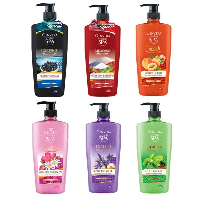 Ginvera World Spa Shower Scrub 750ml | Shopee Malaysia