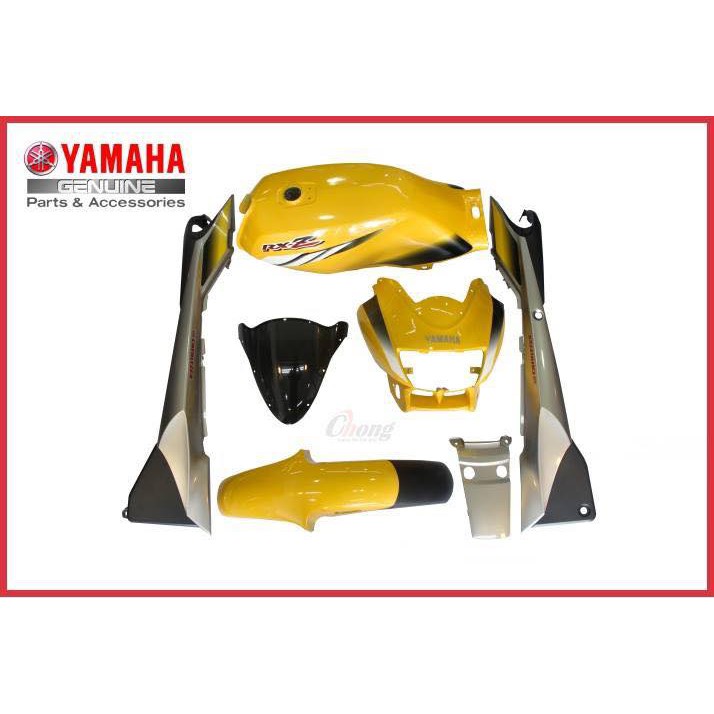RXZ Catalyzer Body Cover Set & Stripe & Fuel Tank (Kuning Grey) 100% ...