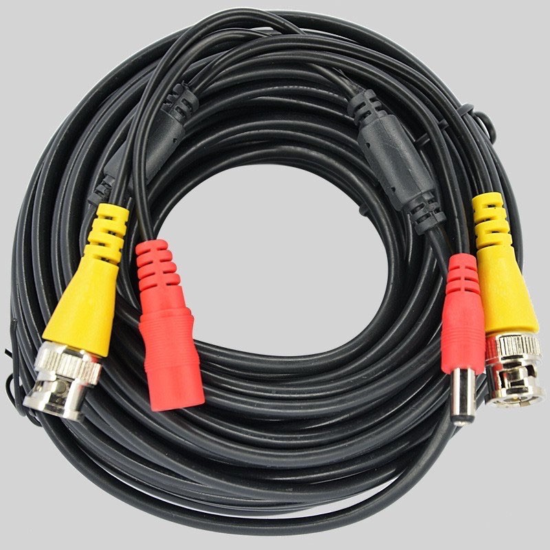 CCTV Cable BNC DC 10M / 15M / 20M Connector Video Power Wire ...