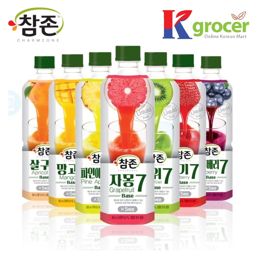 【Ready Stock】Kgrocer Charmzone Korea 7 Fruit Concentrate 835 ML【EXP ...
