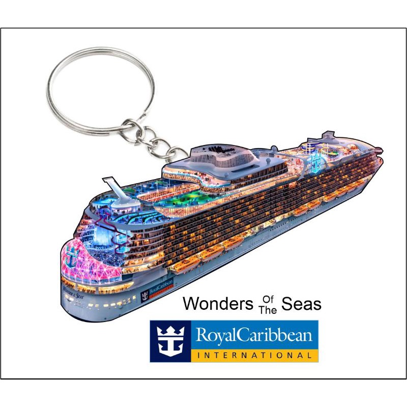 Royal Caribbean wonders of the seas cruise 2D keychain | Shopee Malaysia