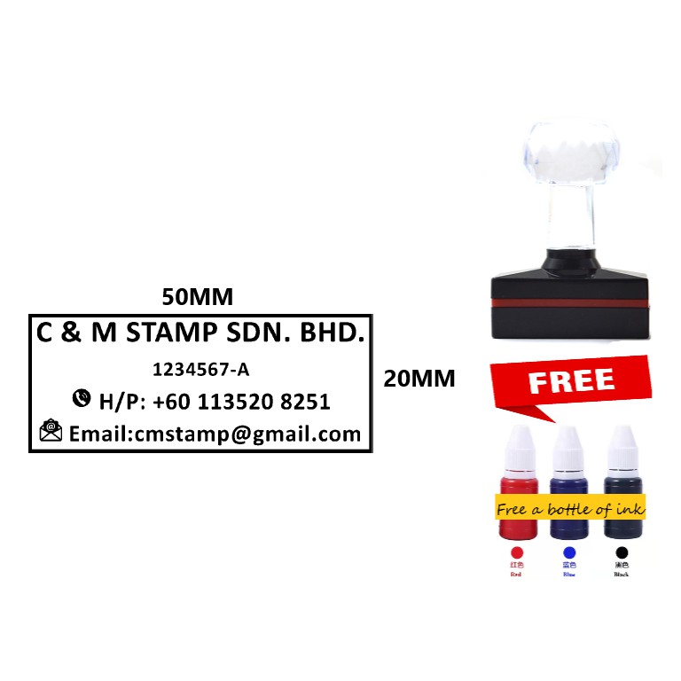 Company Stamp /company chop/ self-inking stamp /customized name stamp ...
