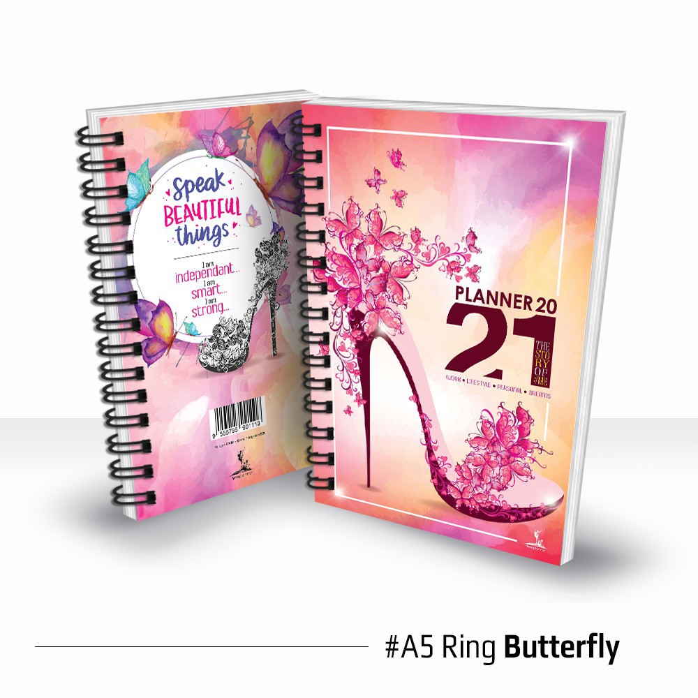 Planner Book 2021 + FREE ! School Planner - RING Butterfly Ready Stock ...