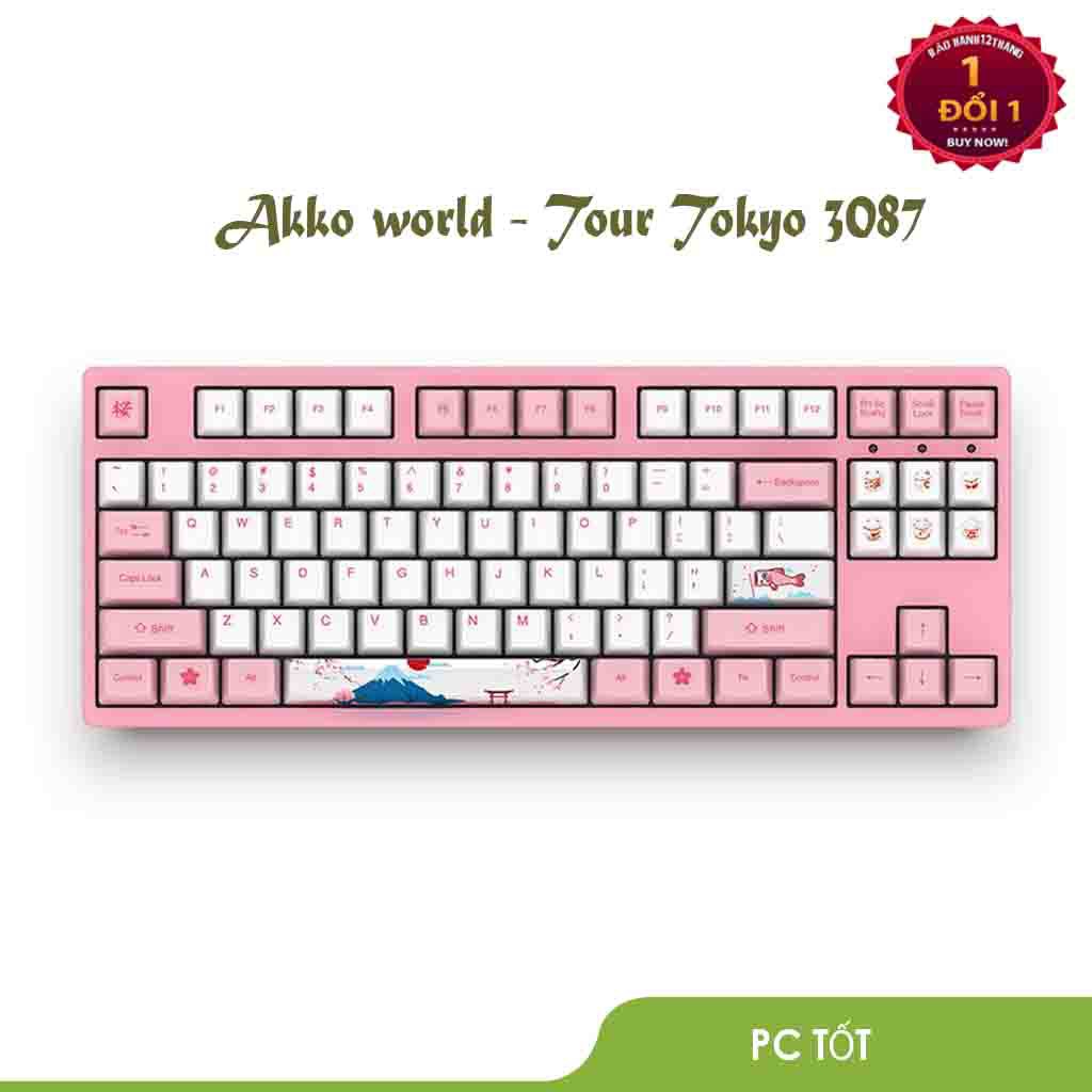 Akko World Tour Keyboard - Tokyo 3087 Akko switch v2/Cherry switch ...
