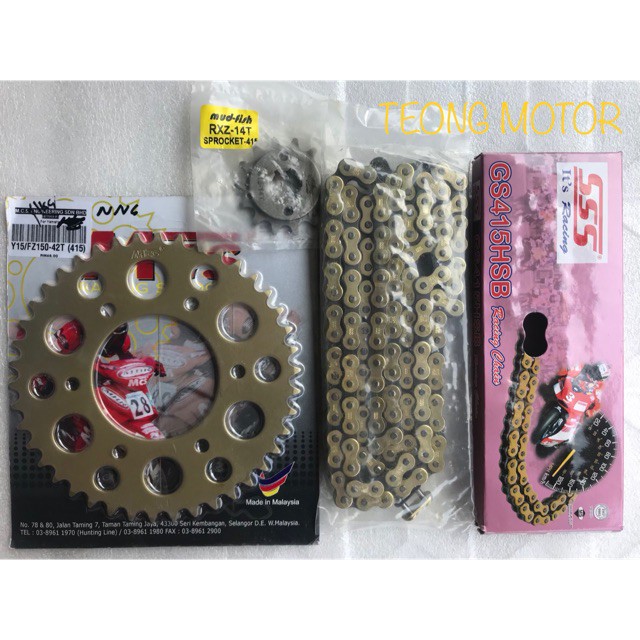 Y15ZR 415 CHAIN KIT/ SPROCKET SET SSS | Shopee Malaysia