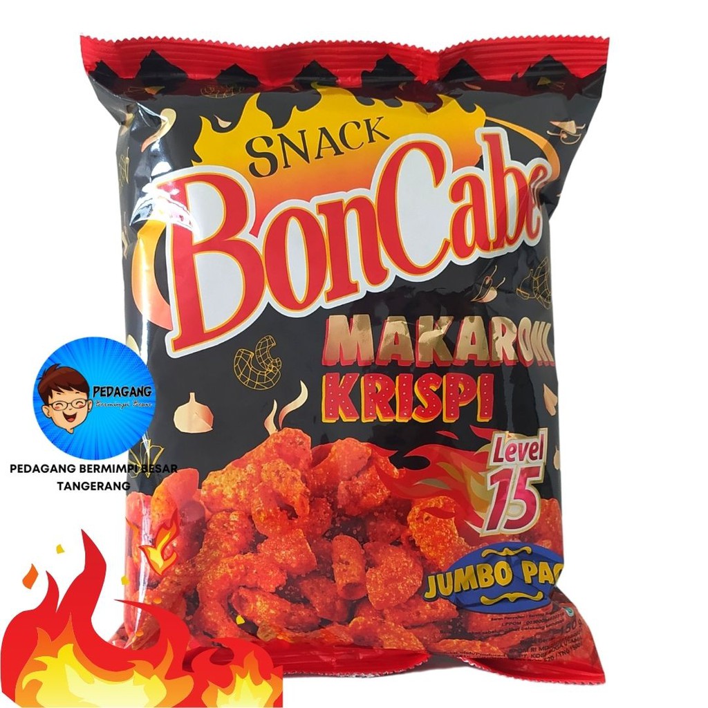 Snack BonChili MACARONI Crispy Level 15 150gr / Bon Chili Krispy Spicy ...
