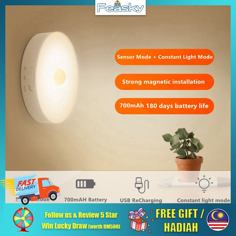 Sensor Light USB Lampu Automatic Sensor Lamp Homes Light Induction ...