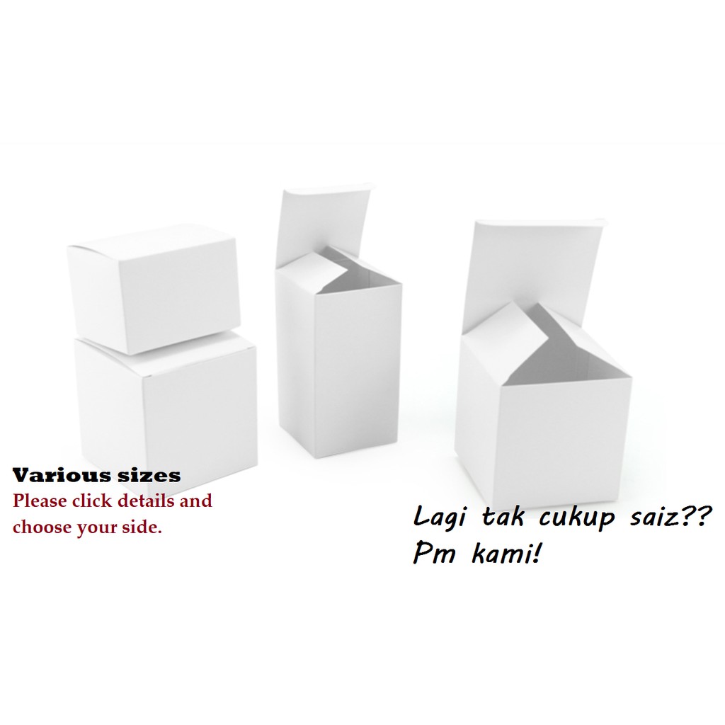Packing box White box paper Wholesale lipsticks color/ kotak putih ...