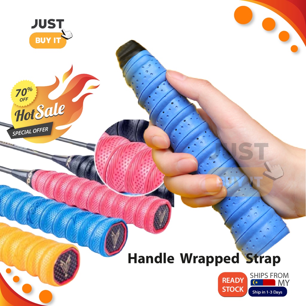 Multi-use Badminton Grip Anti-Slip Absorb Sweat Racket Grip Handle Over ...