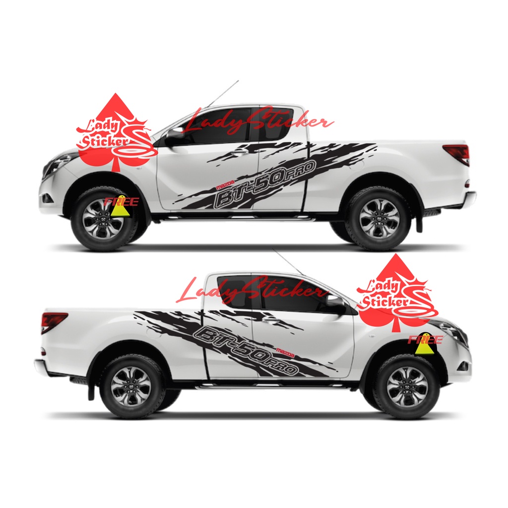 Mazda bt50 pro sticker cutting sticker mazda bt 50 pro pickup truck ...