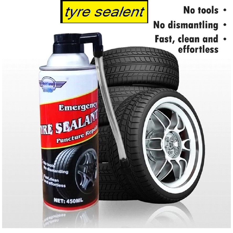 New Arrival Emergency Tyre Sealer Auto Inflator Repair Tayar Pancit 450ML & 650ML (Ready Stock ...