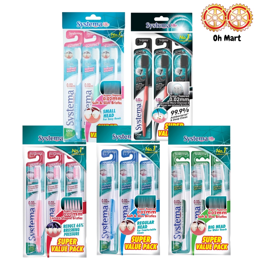 Systema Toothbrush Super Value Pack (3 pieces) | Shopee Malaysia