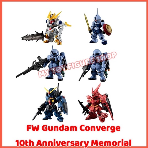 Bandai Fw Gundam Converge 10th Anniversary Memorial Selection Gundam Figure Barbatos Sazaby Mk ...