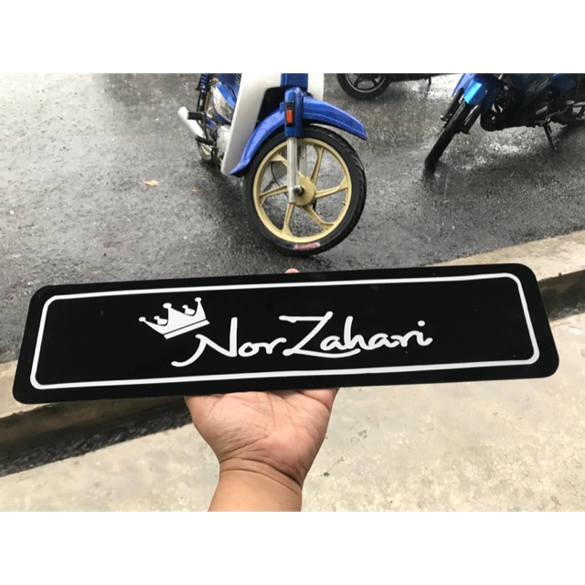 CUSTOME PLATE BUSINESS / PLATE NAMA PERNIAGAAN | Shopee Malaysia