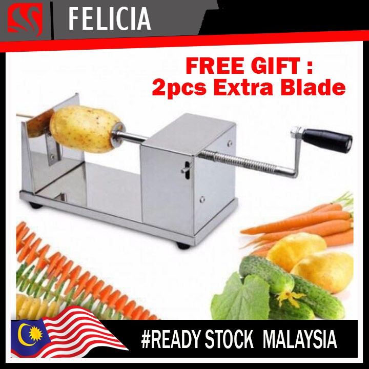 Stainless Steel Twisted Potato Slicer (Kentang Spring Mesin) | Shopee ...